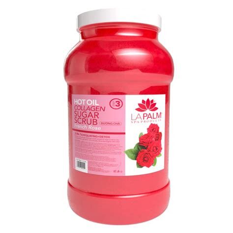 Lapalm Hot Oil Sugar Scrub French Rose 1 Gallon