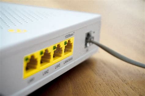 Adsl Modem Connection And Interruptions Illustration Close Up View Stock Photography In