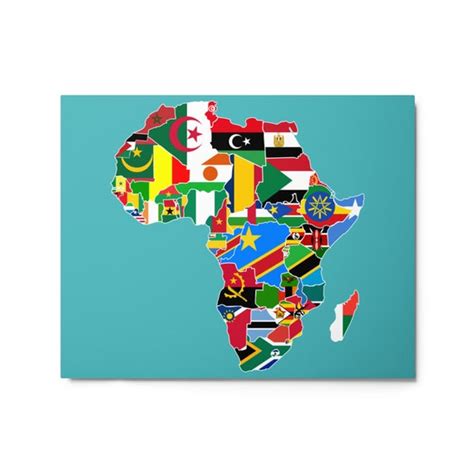 Map Of Africa With Country Flags