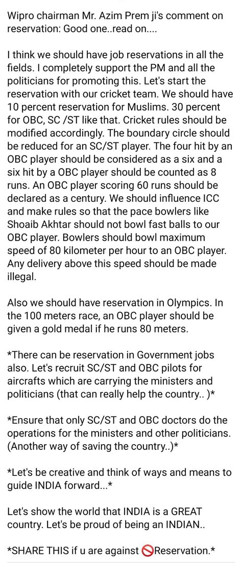 Ankit Agarwal On Linkedin Reservation Castesystem
