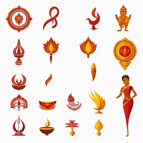 Premium Vector Tamil Vector Set White Background Isolated A High