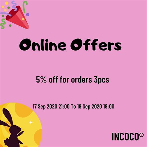 就黎中秋節了，incoco 網上有新嘅 Online Incoco D2 And Pop Up Store