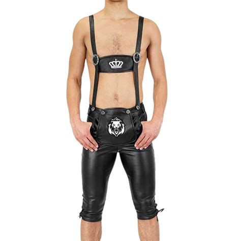 Avan Black Mens Leather Assless Chaps