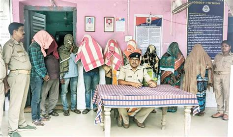 Flesh Trade Racket Busted 2 Queen Bees Among 13 Arrested 6 Sex