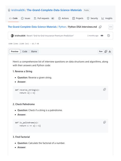 Python Data Science Interview Questions Pdf Algorithms And Data