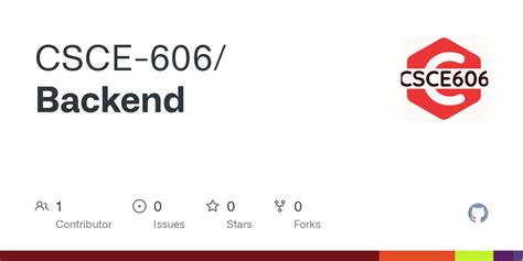 Github Csce 606backend