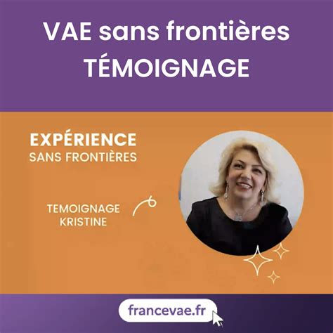 La Vae Na Pas De Frontière Témoignage Cation Gouv Fr
