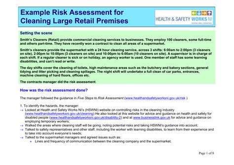 Recommendations For The Quality Assessment Of The Cleaning Idhfi