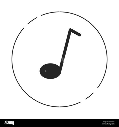 Playing Music Flat Monochrome Isolated Vector Object Stock Vector Image And Art Alamy