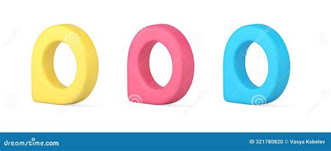 Map Pin Location Pointer Gps Global Positioning System Searching 3d Icon Set Realistic Vector