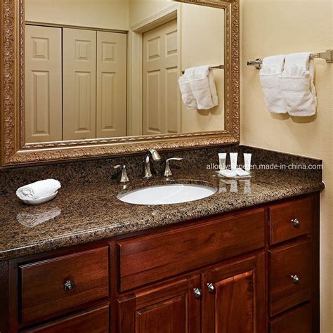 Dark Brown Granite Vanity