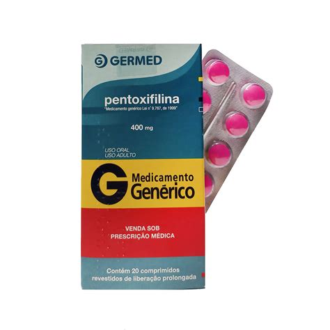 Pentoxifilina 400mg Cr Náutica