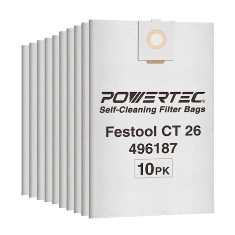 ‎powertec Shop Vacuum Bags For Festool Ct 26 Dust Extractor