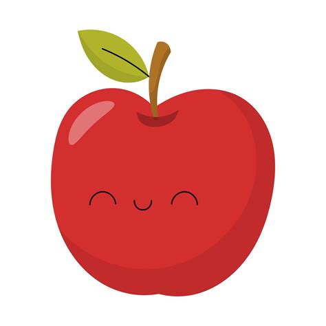 Cute Apple Vector 26146671 Vector Art At Vecteezy