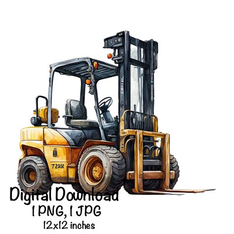 Forklift Vector Clipart Barrel