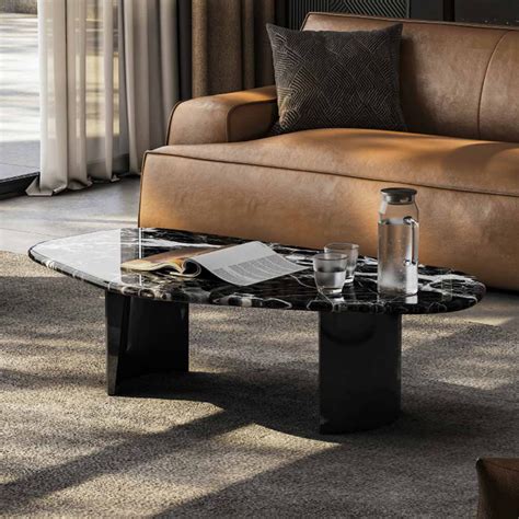 Wus Stylishvault Irregular Marble Coffee Table Wayfair