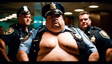 A Sexy Male Cop Gainer Thats Too Fat For His Unifo By Sainttristan On Deviantart