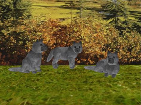 Second Life Marketplace Wolf Pup Small Light Gray