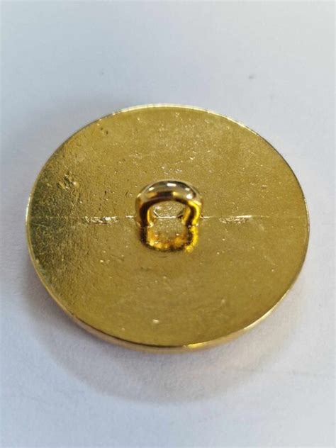 Gold Enamel Crested Coat Of Arms Button The Button Queen