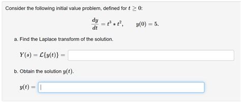 Solved Consider The Following Initial Value Problem Defined Chegg