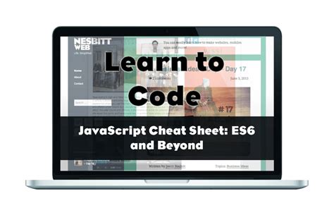 learn to code practical javascript cheat sheet es6 and beyond