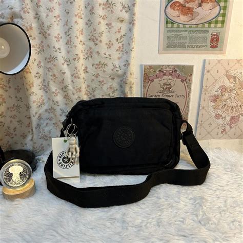 Original Kipling Abanu Medium Crossbody Bag Black Womens Fashion Bags And Wallets Cross Body