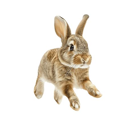 Bunny Happy Expression Jump With Easter Happy Bunny Rabbit Png