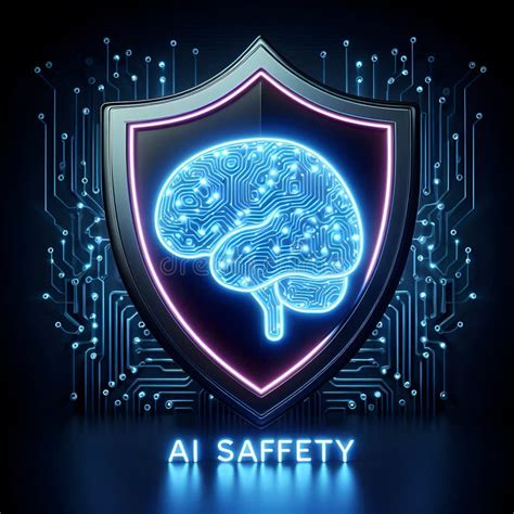 A Brain Encased Within A Shield Symbolizing The Concept Of Ai Safety