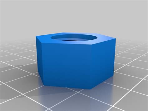 M15 Metric Nut Free 3d Model On