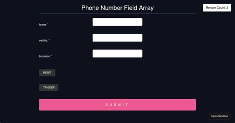 React Hook Form Usefieldarray Forked Codesandbox