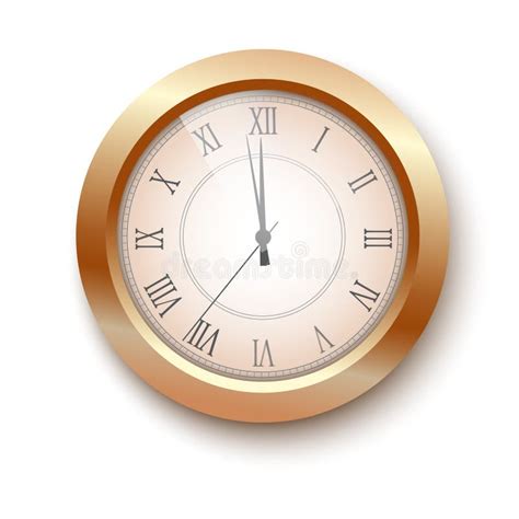 Realistic Realistic Classical Watch With White Dial And Black Roman