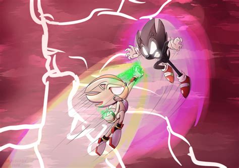 Super Sonic Vs Dark Shadow