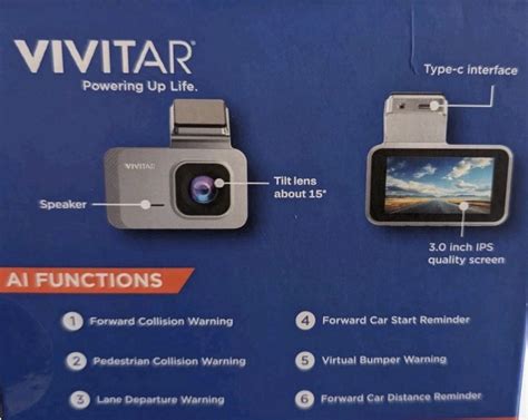 Vivitar Ai Drivecam 4k Hd Two Way Dash Cam Retail 199 Ebay