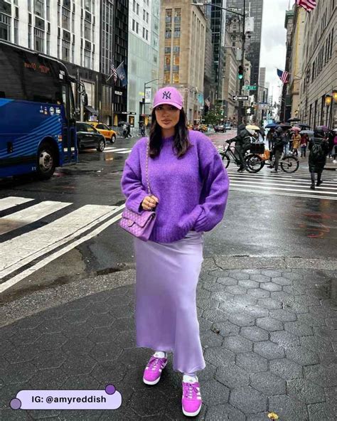 Purple Skirt Outfits 12