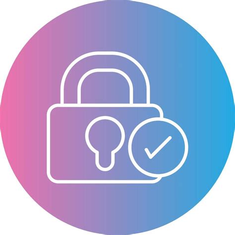 Password Line Gradient Circle Icon 43434844 Vector Art At Vecteezy