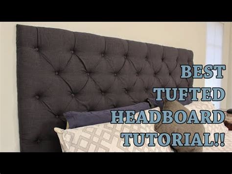How To Make Your Own Tufted Headboard Youtube