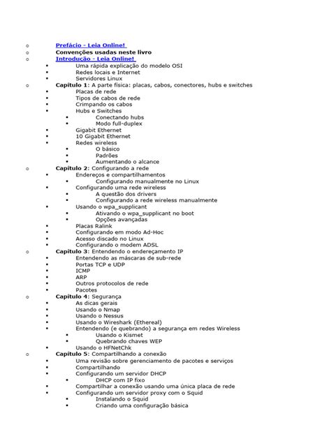 Apostila Linux Pdf Rede De Computadores Inicialização Informática