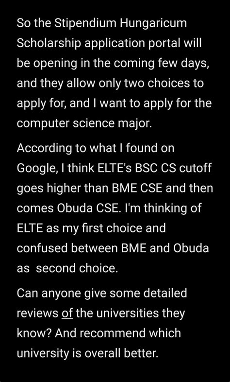 Which Is Better Option Among Bsc Cse In Bme Vs Bsc Cs In Elte Vs Bsc Cse In Obuda Considering