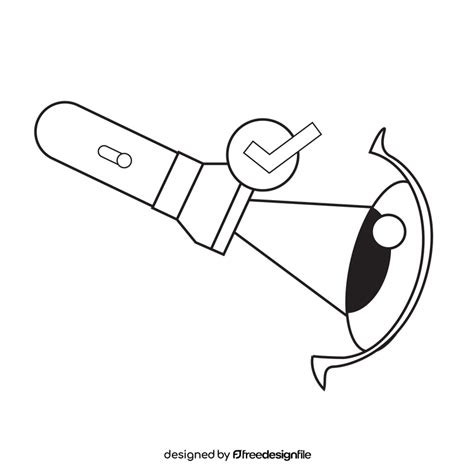 Eye Vision Check Black And White Clipart Free Download
