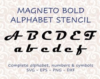 Magneto Font Svg Etsy Uk