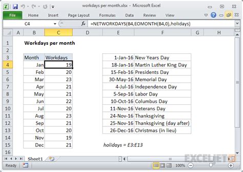 number of workdays in a year 2024
