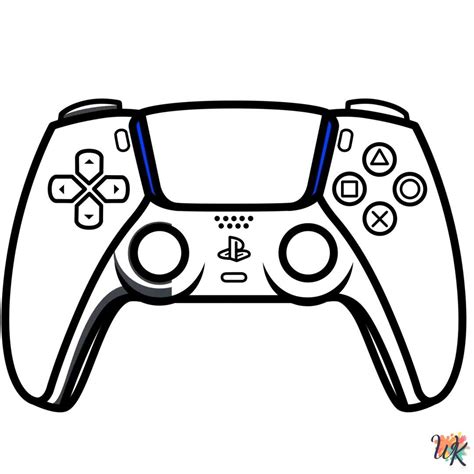 Ps3 Controller Playstation Video Clipart Game Coloring Controle Pages