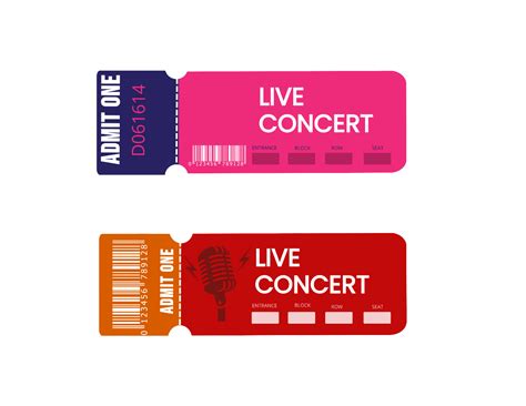 Free Concert Ticket Vector Template To Edit Online