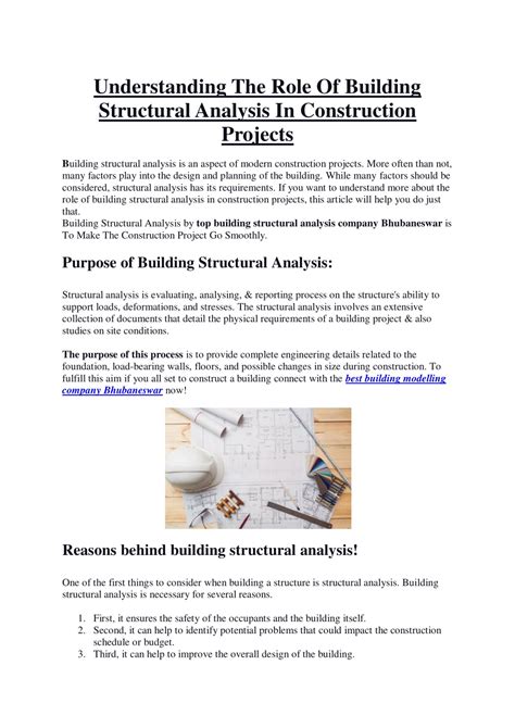 Ppt Understanding The Role Of Building Structural Analysis In