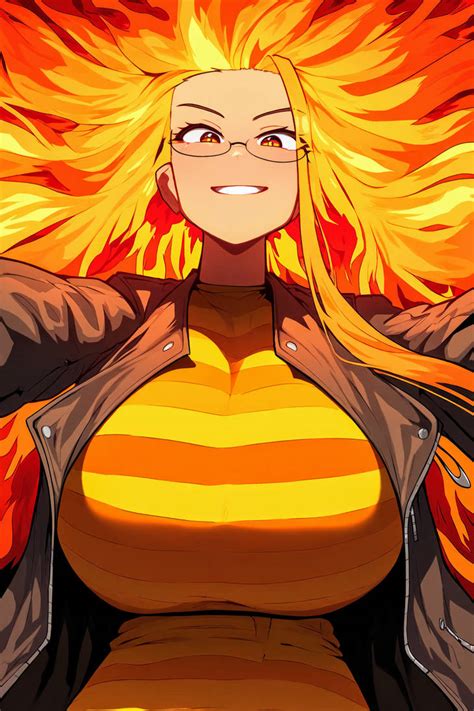 Female Fire Elemental Portrait 5 By Pinglefaz On Deviantart