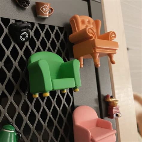 Mini Sofa Fridge Magnets 3d Resin Armrest Chair Cartoon Chair Magnets