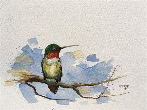 Hummingbird Watercolor Tutorial