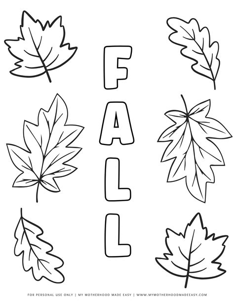 13 Free Autumn Fall Coloring Pages Pdf2026 Fall Leaves Coloring