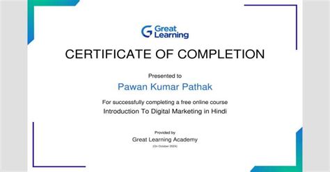 Pawan Kumar Pathak On Linkedin Introduction To Digital Marketing In Hindi Course Completion