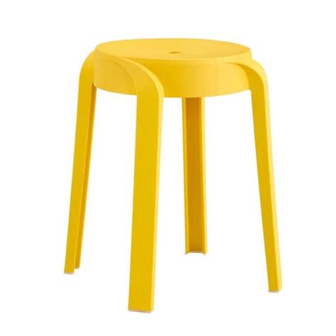Stackable Plastic Outdoor Bar Stool Flexible Seating Decorative Stools